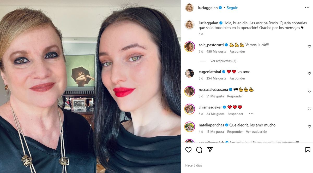 Rocío, la hija de Lucía Galán, dio nuevos detalles de la salud de su ...