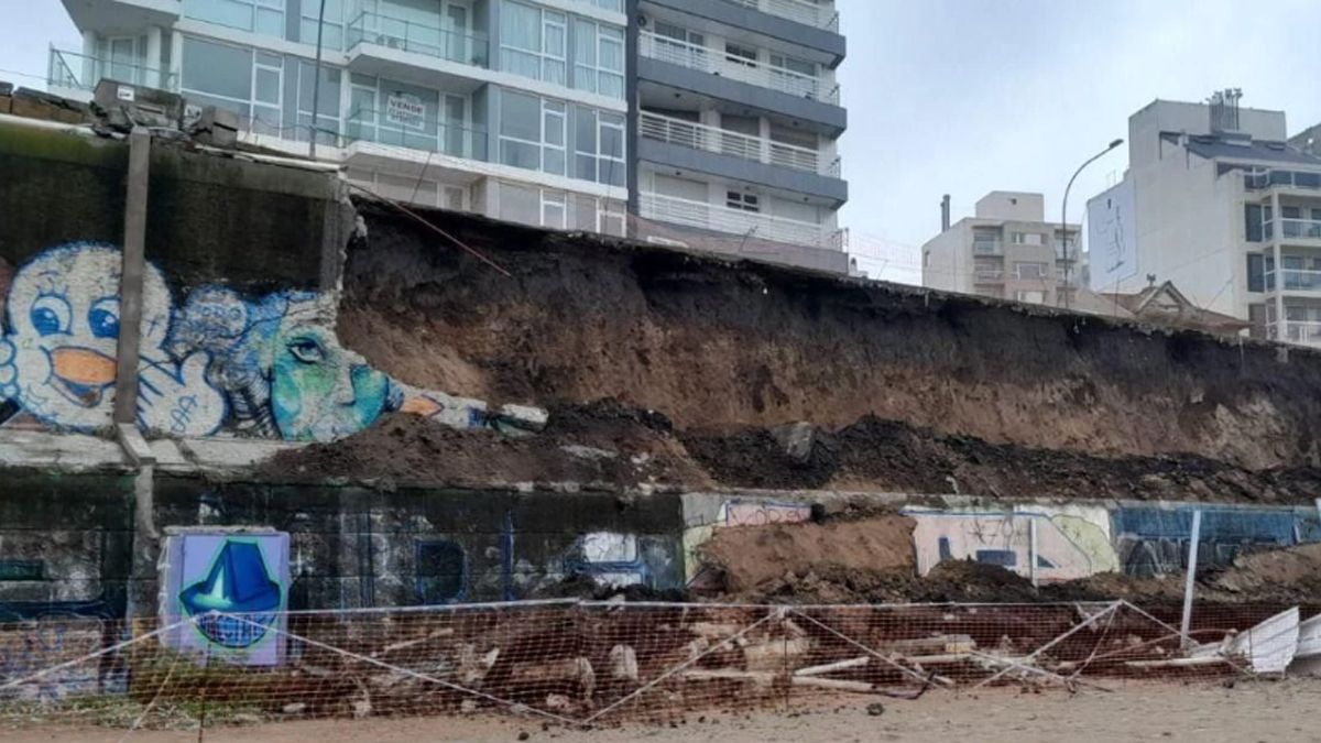 Mar del Plata: se desmoronaron más de 60 metros de un murallón en el ...