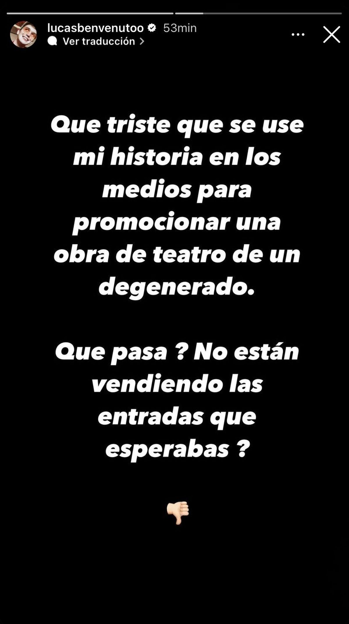 Lucas Benvenuto volvió a disparar contra Jey Mammon con un demoledor ...