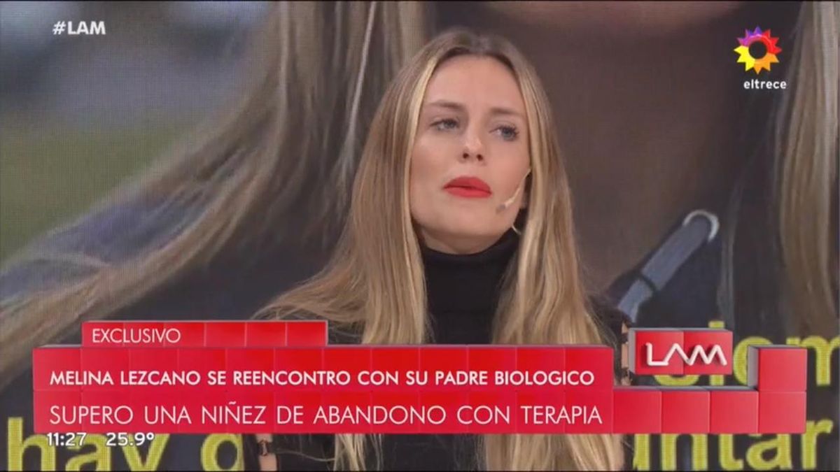 Melina Lezcano contó que se reencontró con su padre biológico