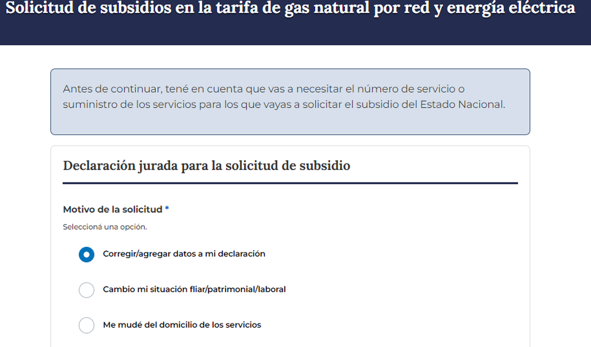 Último día para pedir los subsidios de luz y gas: ¿cómo modificar el ...