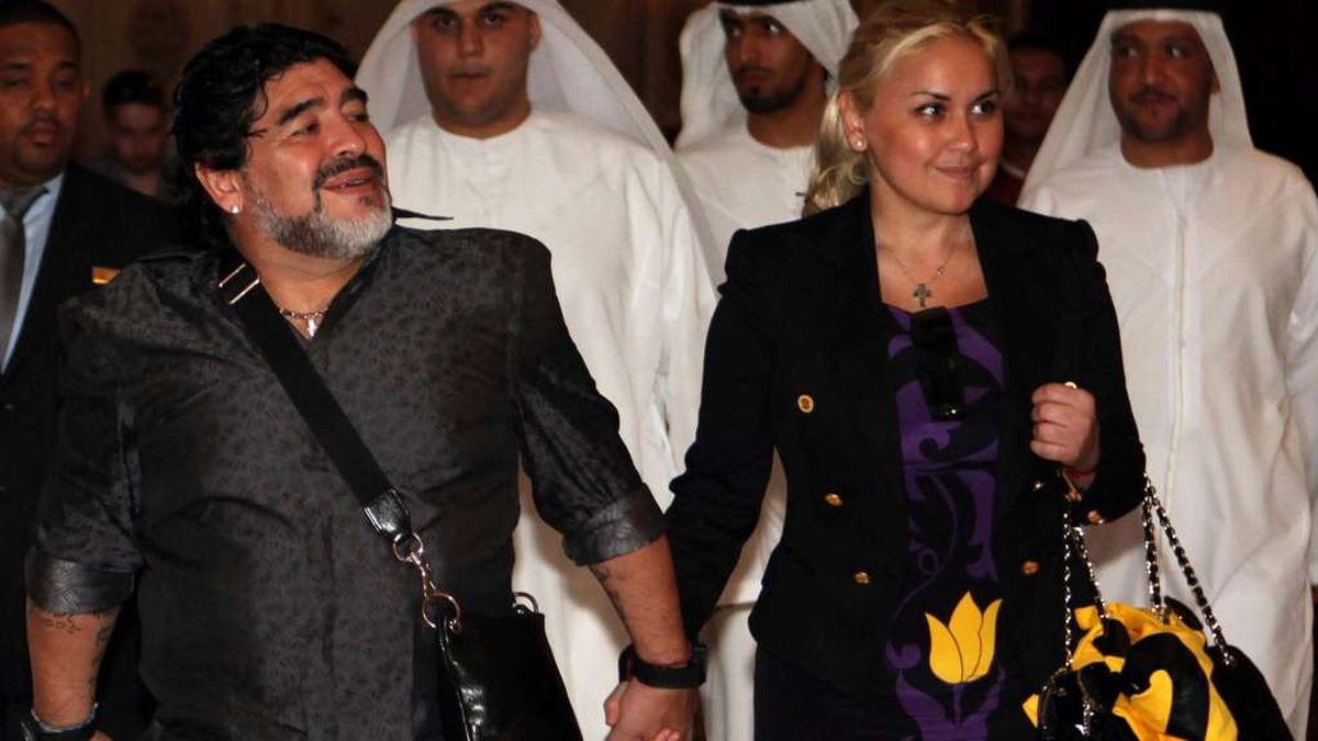 La foto de la reconciliación de Diego Maradona y Verónica Ojeda