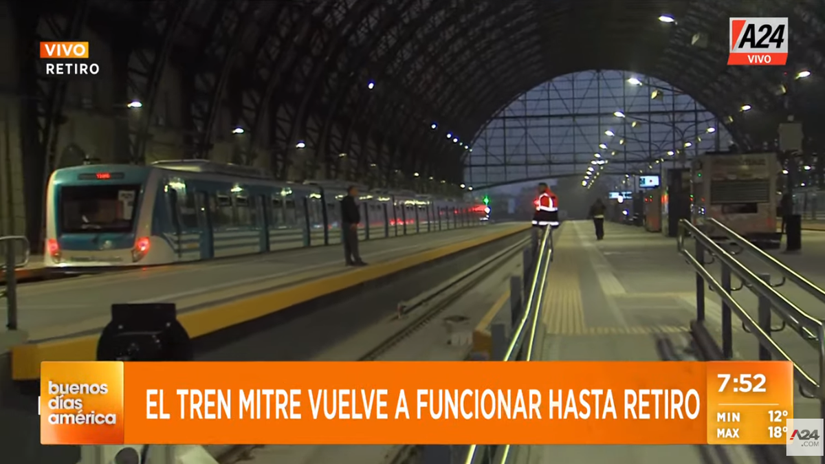 Qué ramales de la Línea Mitre volvieron a funcionar hasta Retiro ...
