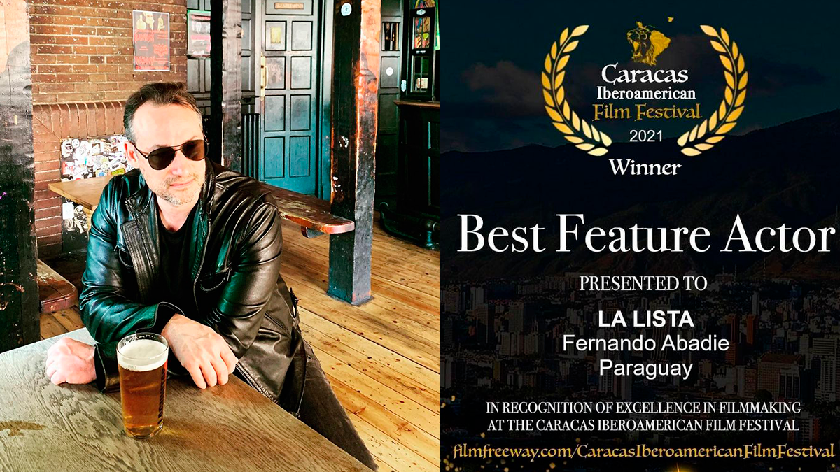 Actor paraguayo que triunfa en el exterior es premiado