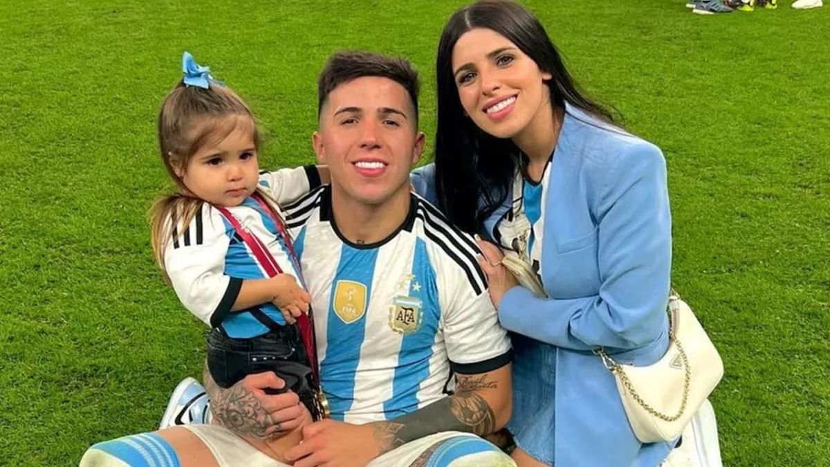 La felicidad de Enzo Fernández al anunciar que será papá por segunda ...
