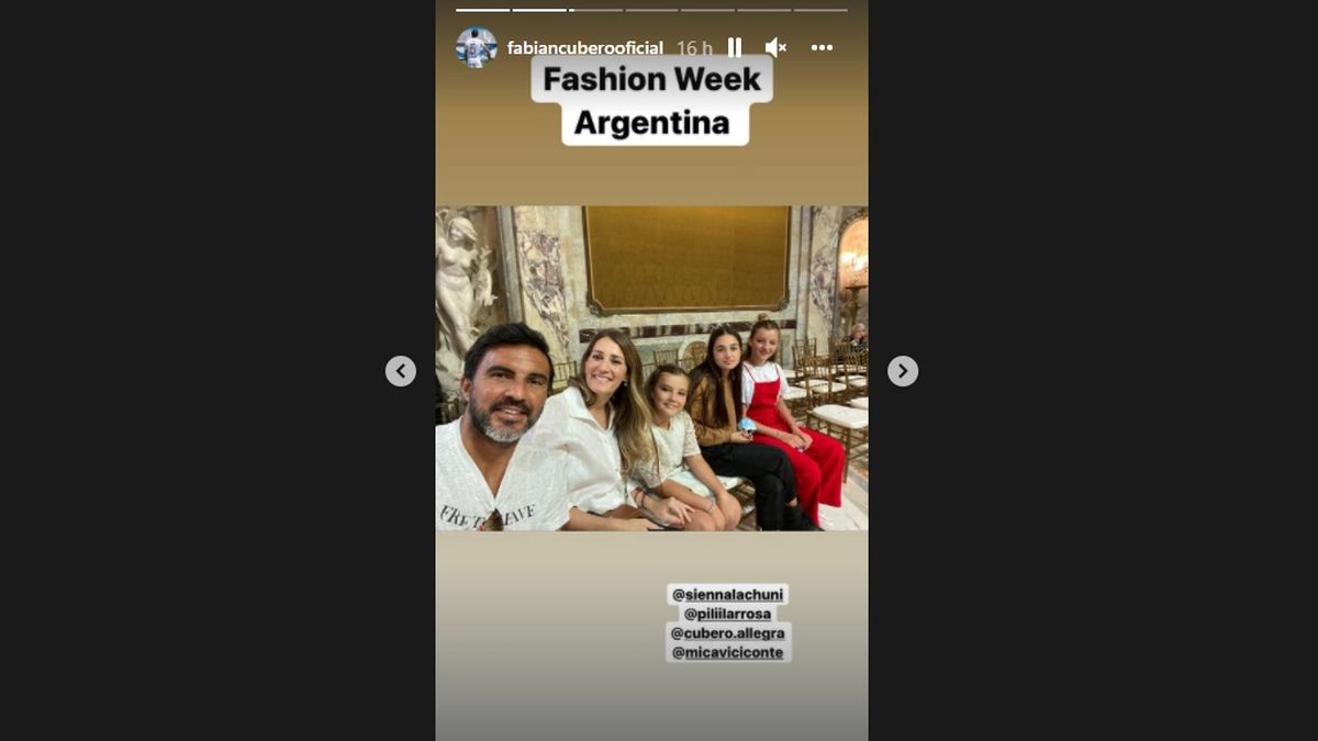 Nicole Neumann emocionada el debut como modelo de Indiana