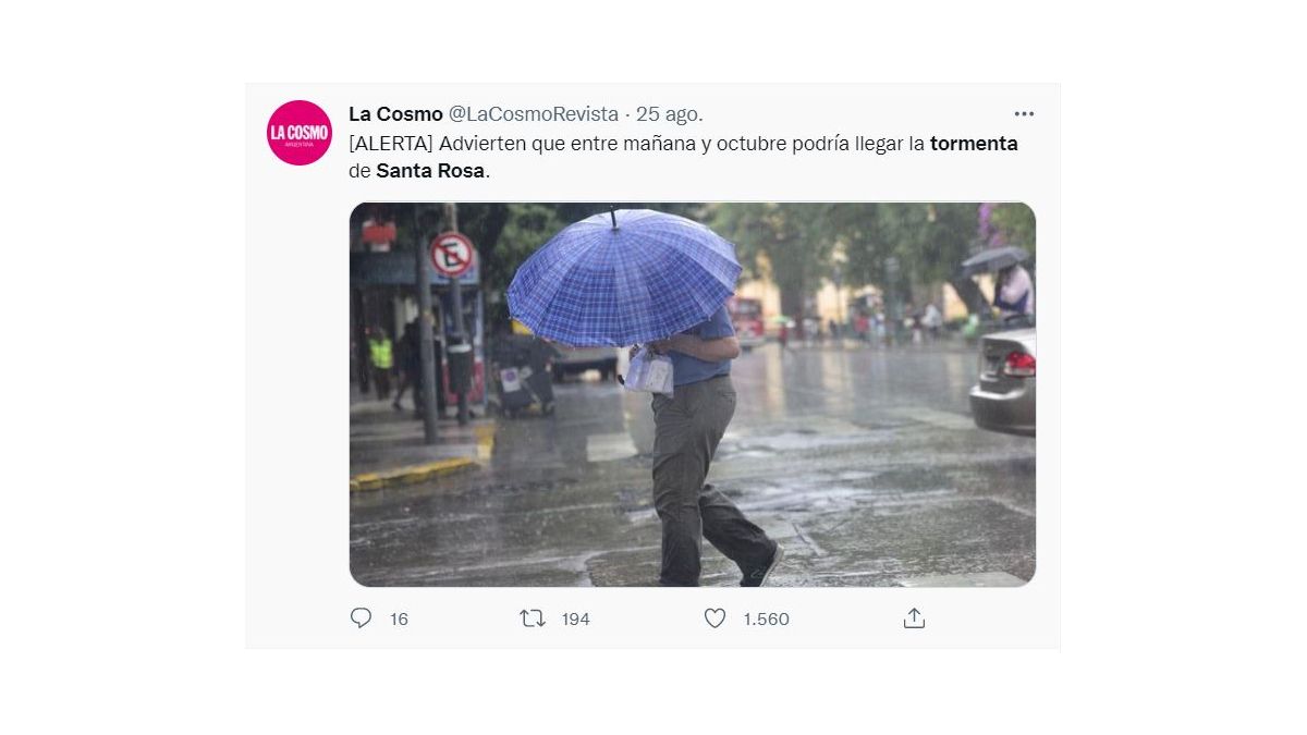 Tormenta de Santa Rosa: los mejores memes que anticipan la llegada de ...