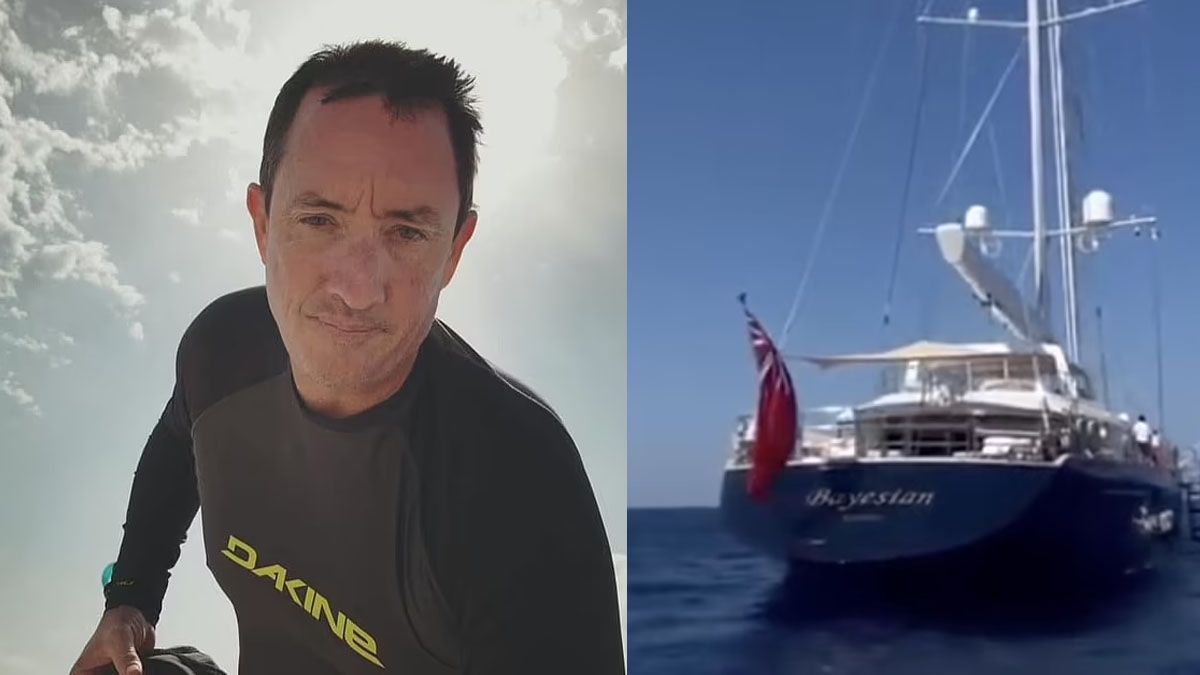 En 60 segundos: así fue el hundimiento del superyate por una tromba marina en Sicilia