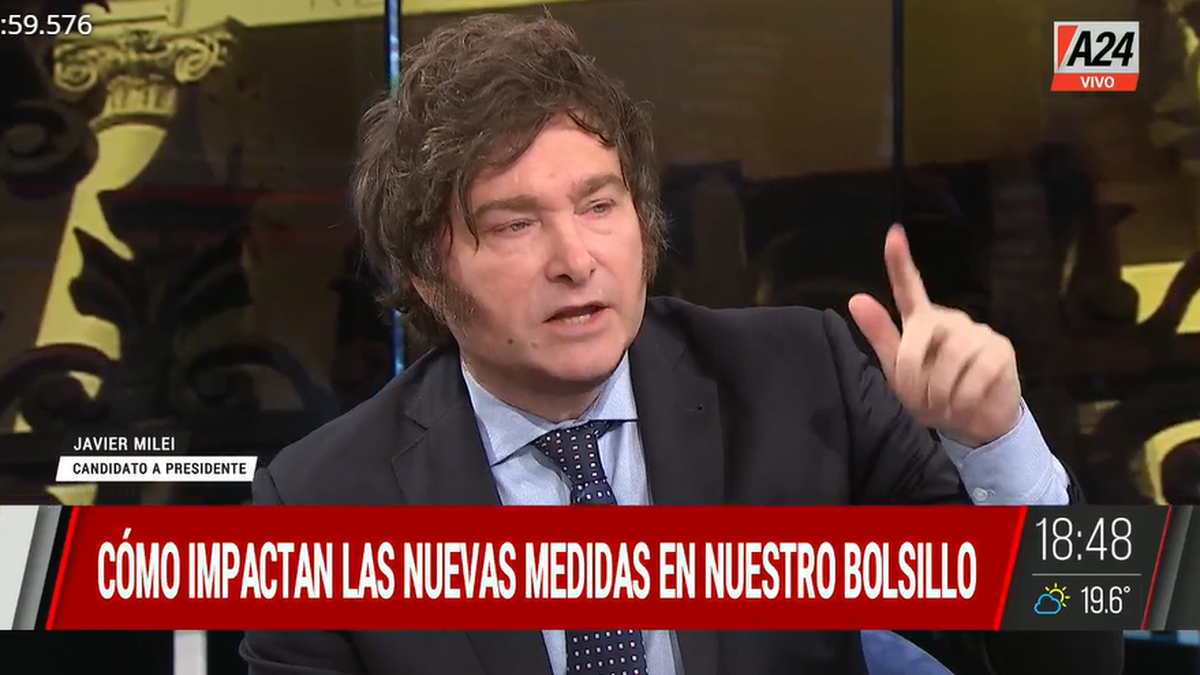 Javier Milei volvió a la carga con la dolarización: Al peso argentino ...