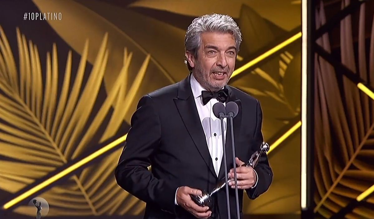 Emotivo discurso de Ricardo Darín al recibir el Premio Platino por su ...