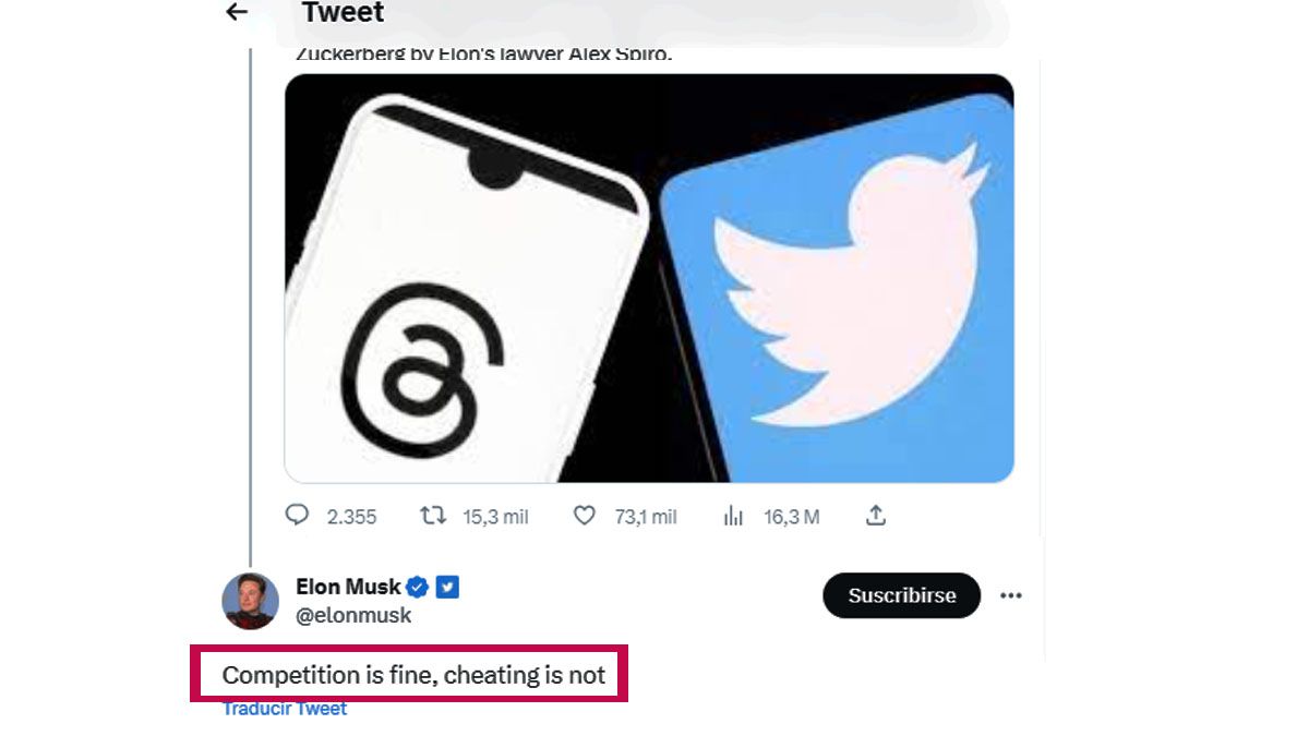 ¡Enfurecido! La primera medida de Elon Musk contra Threads de Mark ...