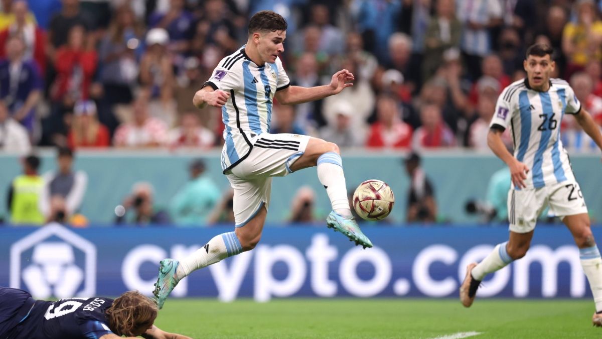 La ilusión de Julián Álvarez tras el pase a la final de la Selección ...