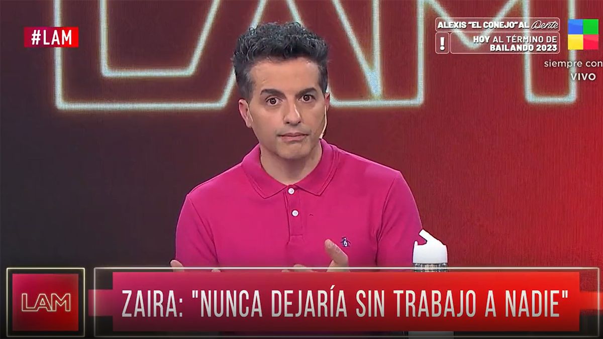 Zaira Nara apuntó contra LAM y Ángel de Brito le respondió sin filtro ...