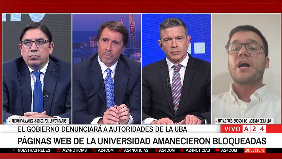 El cruce entre funcionarios del Gobierno y de la UBA por el bloqueo de la web: Voy a pedir el ...