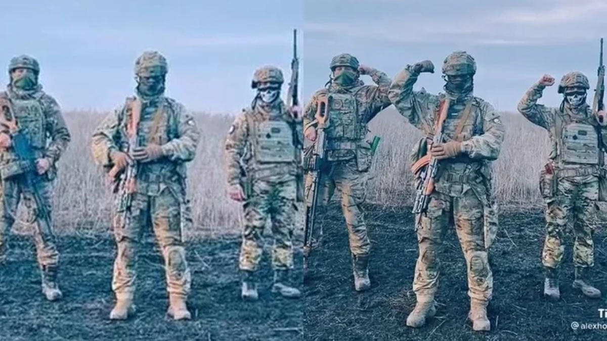 Un soldado ucraniano se filma bailando y lo sube a TikTok para avisarle ...