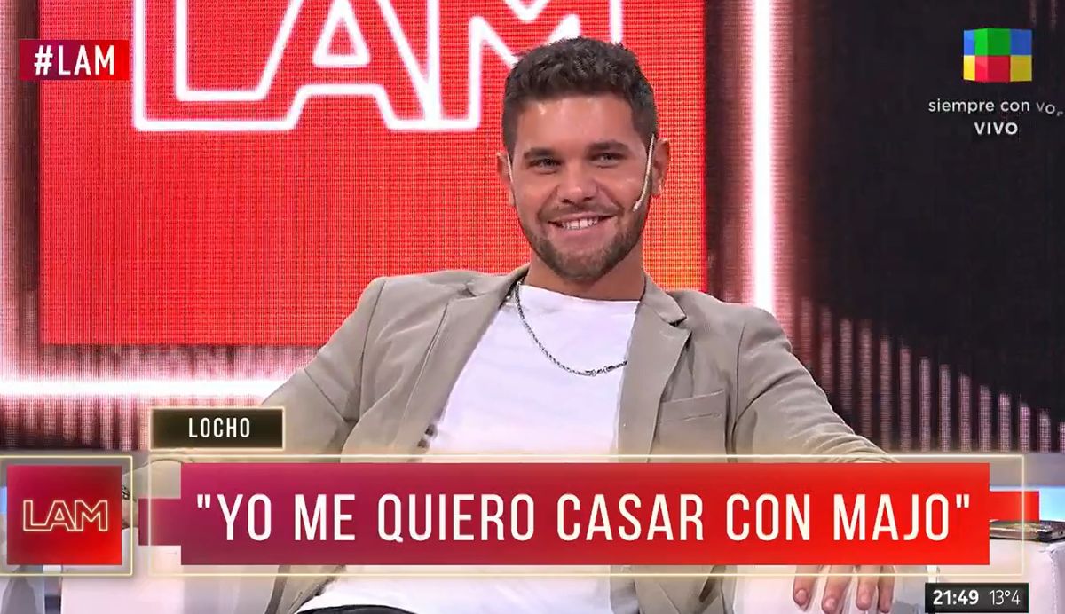 Locho Loccisano habló de todo en LAM y reveló el próximo paso en su relación con Majo Martino