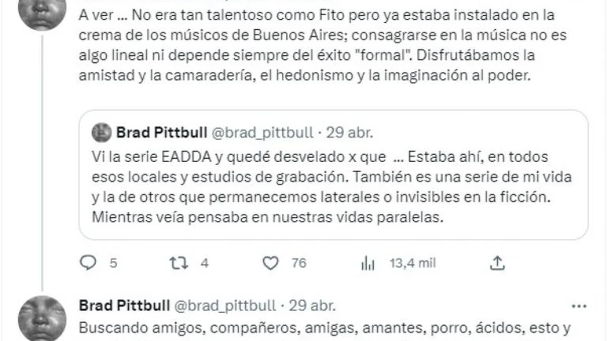 La drástica crítica de Andrés Calamaro a la serie sobre la vida de Fito Páez: En la vida real ...