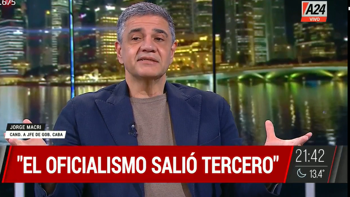 Jorge Macri: Patricia Bullrich va a estar en el balotaje, no tengo dudas