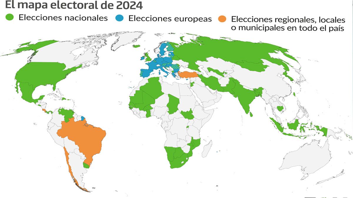 2024: el año en que un mundial de elecciones definirá el nuevo mapa de ...