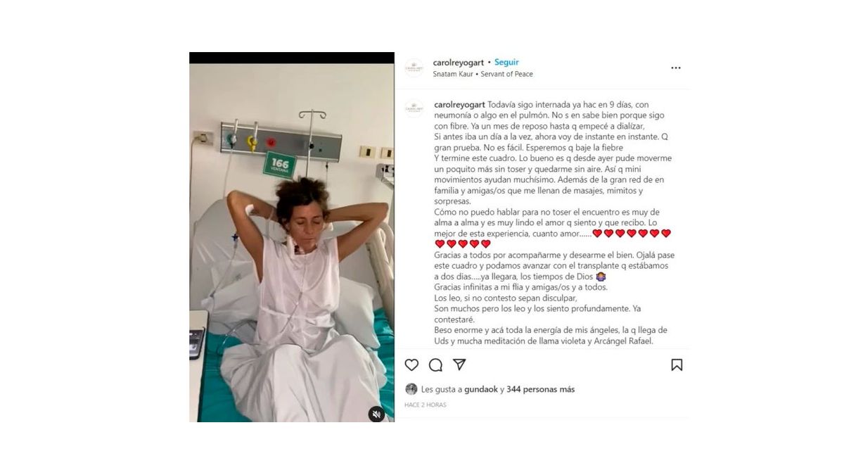 Carol Rey, la hermana de Sonsoles, tuvo que postergar su trasplante de ...