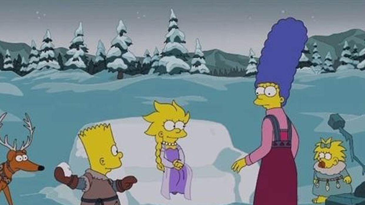 Los Simpson parodian a Frozen en especial de Navidad