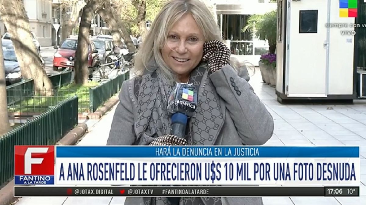 Ana Rosenfeld denunció a quien le ofreció dinero a cambio de fotos desnuda