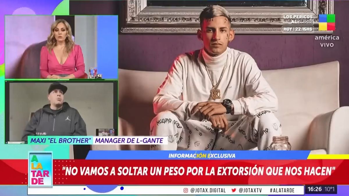 El representante de L-Gante denunció en vivo la fortuna que le pidieron ...