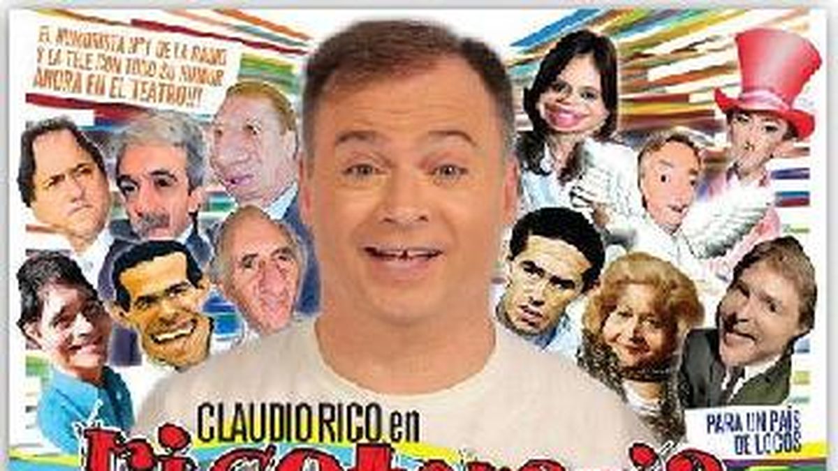 Claudio Rico llega al teatro con Ricoterapia