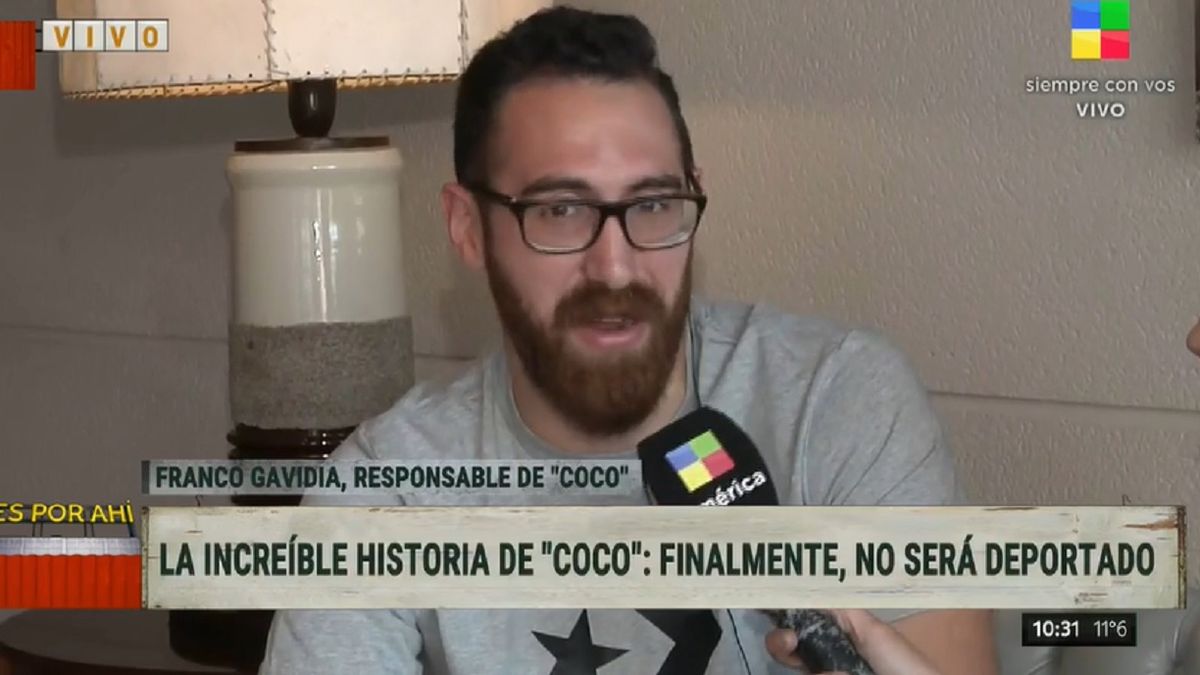Franco habló de la lucha por su perro Coco, que quedará en cuarentena ...