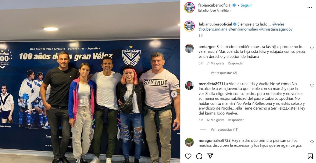 El fuerte mensaje de Fabián Cubero a su hija Indiana en medio del ...