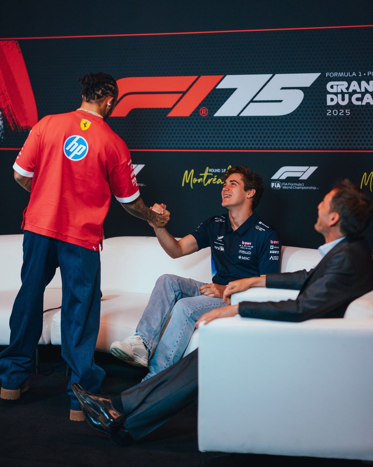 El divertido cruce entre Franco Colapinto y Hamilton en la previa del ...