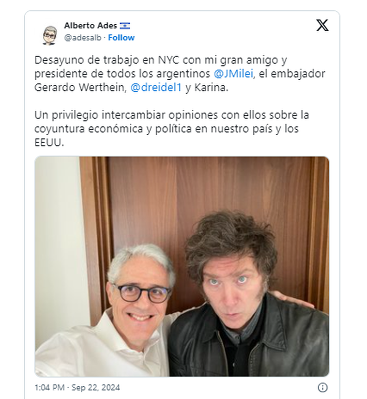 Javier Milei, en Estados Unidos: discurso ante la ONU, reunión con Elon ...