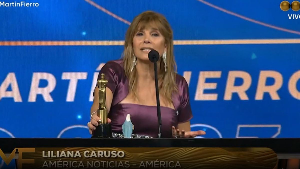 Premios Martín Fierro 2023: Liliana Caruso ganó la estatuilla a mejor labor periodística ...