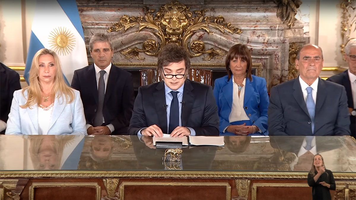 Javier Milei, en cadena nacional: Se vienen tiempos felices en Argentina