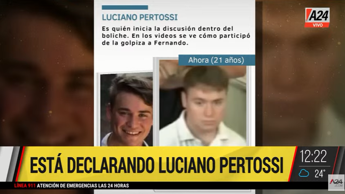 Luciano Pertossi rompió el pacto de silencio de los rugbiers: Yo no ...