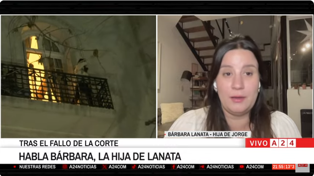 Bárbara Lanata tras el fallo contra Cristina: Es algo en lo que mi papá trabajó mucho