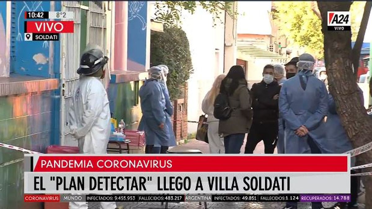 Villa Soldati: testeos e hisopados a los vecinos bajo el plan “Detectar”