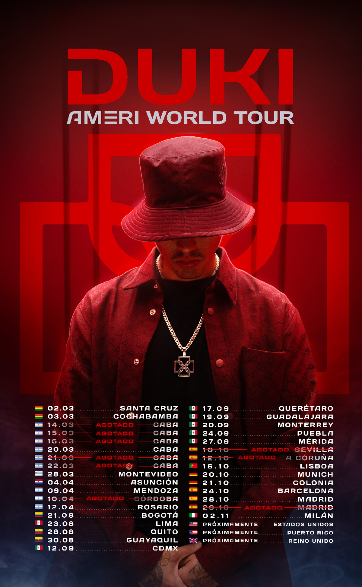 Duki: Ameri World Tour se convierte en un éxito global