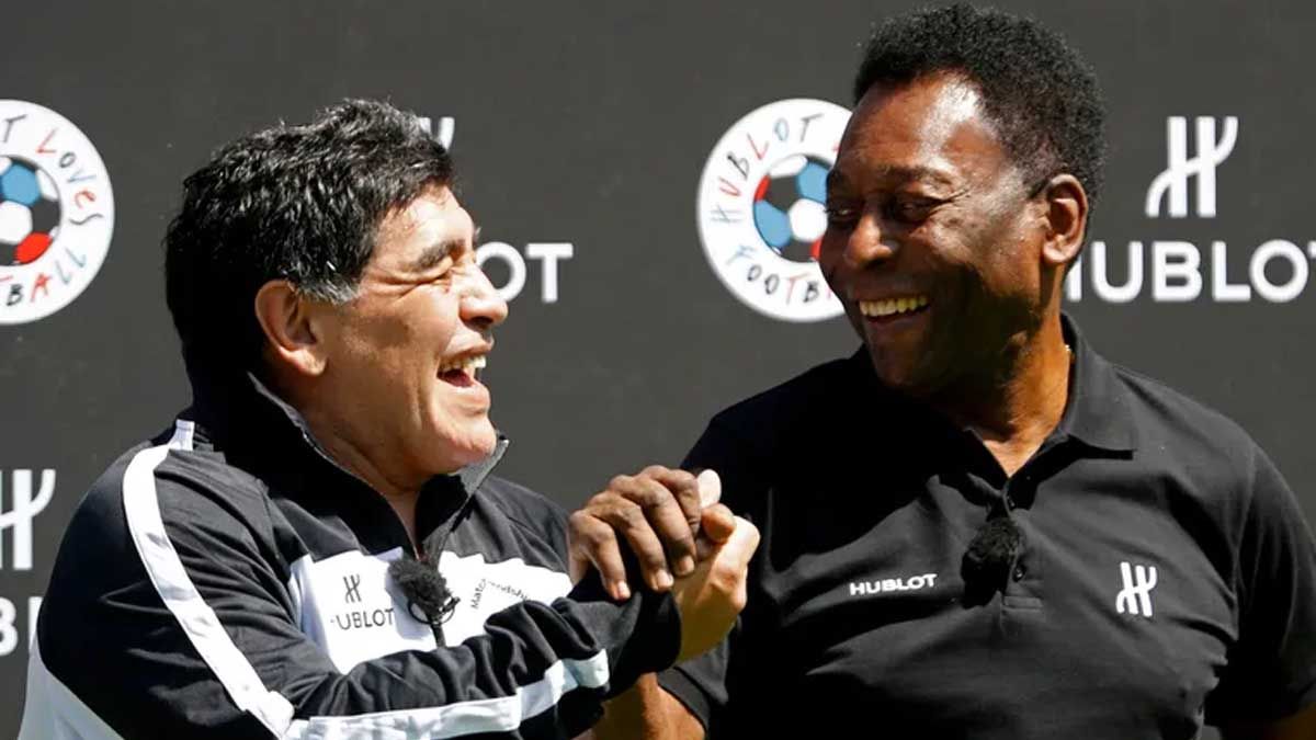 El Día Que Pelé Se Despidió De Diego Maradona Un Día En El Cielo