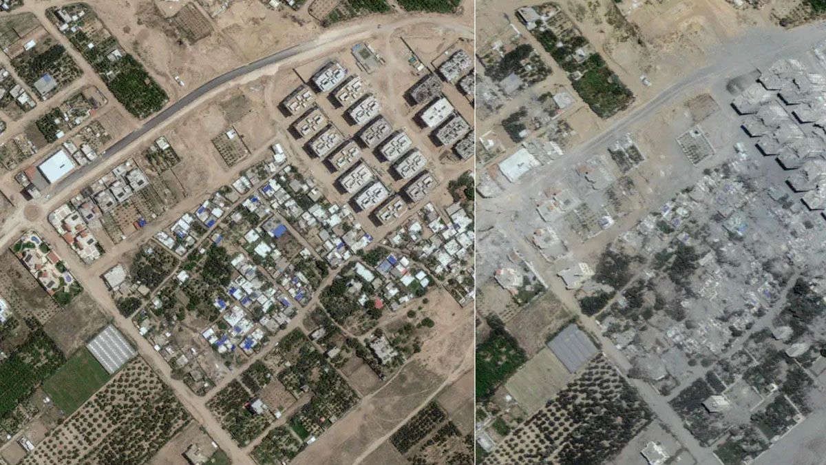 El horror de la guerra: el antes y el después de la destrucción de la ...