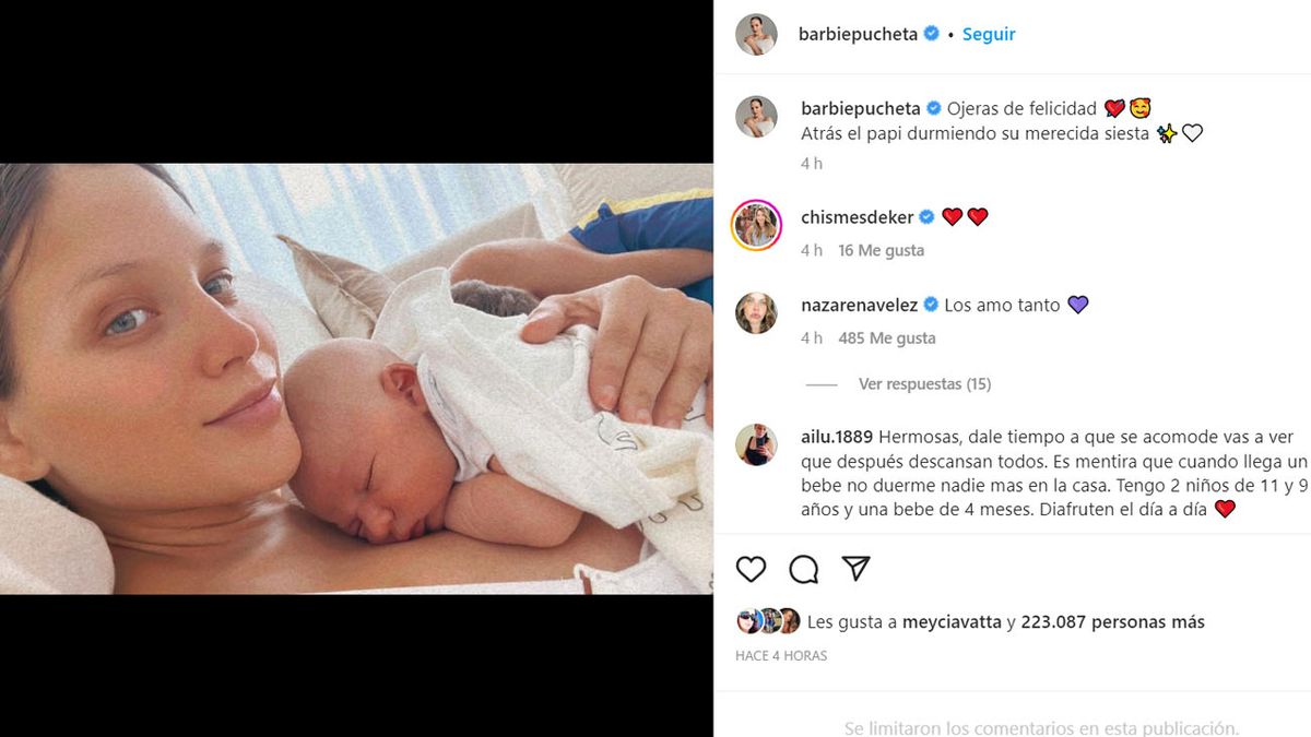 La tierna foto de Barbie Vélez y Salvador a cuatro días de dar a luz ...