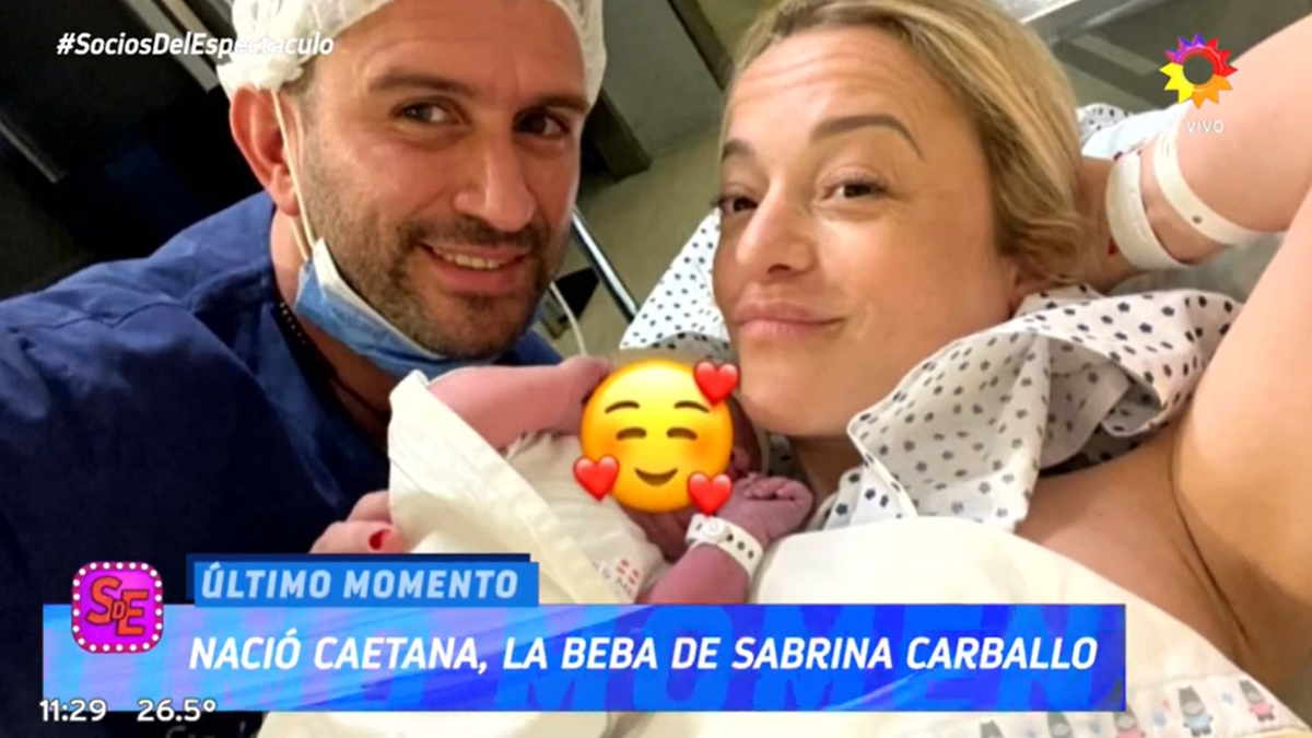 Nació Caetana, la hija de Sabrina Carballo: la primera foto