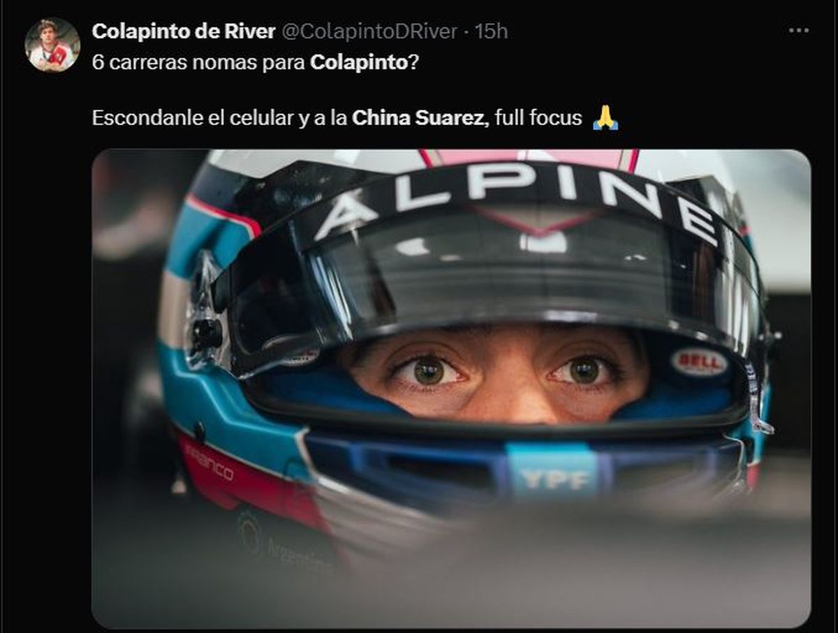¡Estallaron los memes! Franco Colapinto vuelve a la F1 y apareció la ...